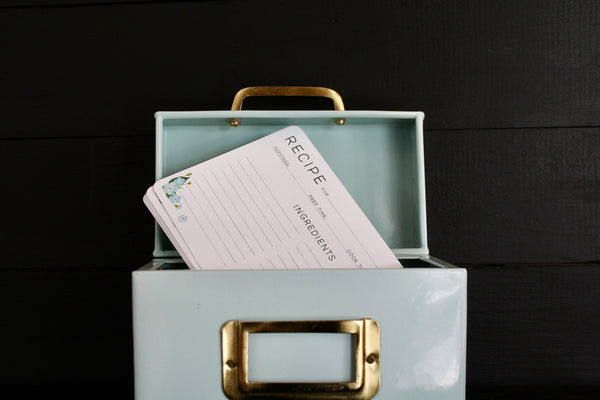 Forget-Me-Not Recipe Cards - now w/rounded corners – Wren and the Raven